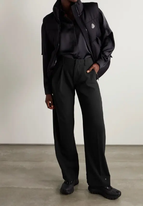 Moncler X Edward Enninful Pleated Tailored Trousers