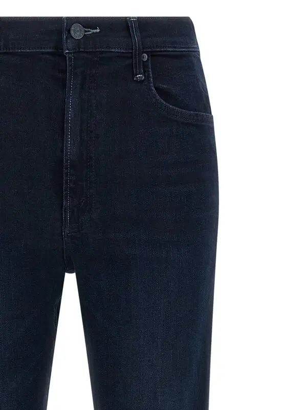 MOTHER The Mid Rise Smokin Skimp Jeans - Black
