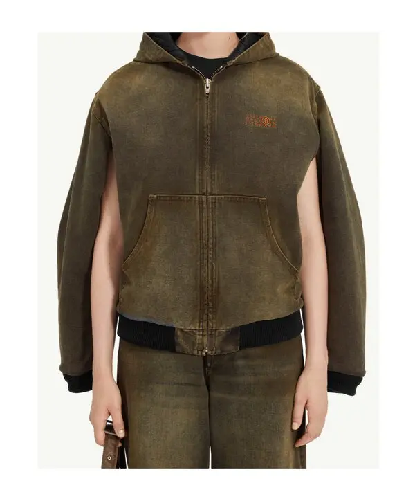 MAISON MARGIELA Zip-up Hooded Jacket