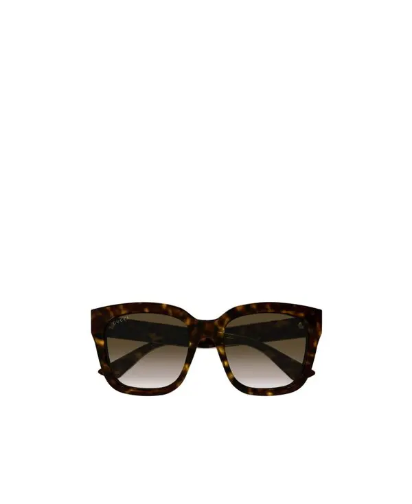 Gucci Square Frame Logo Sunglasses - Black