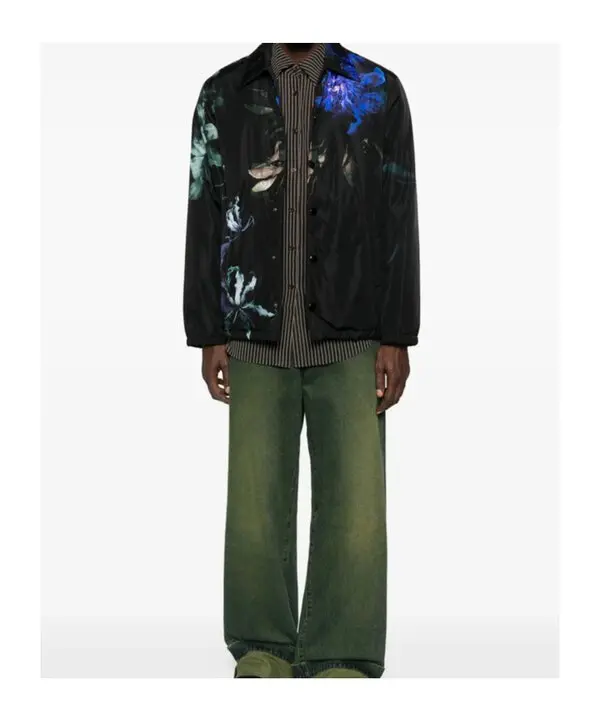 Dries Van Noten Floral Print Drawstring Jacket - No