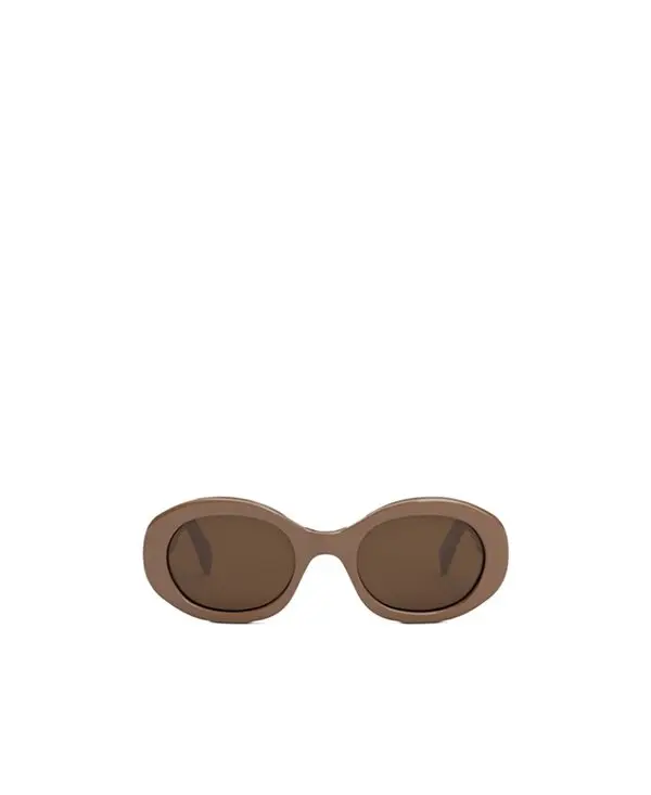 Celine Triomphe 01 Acetate Sunglasses - Brown