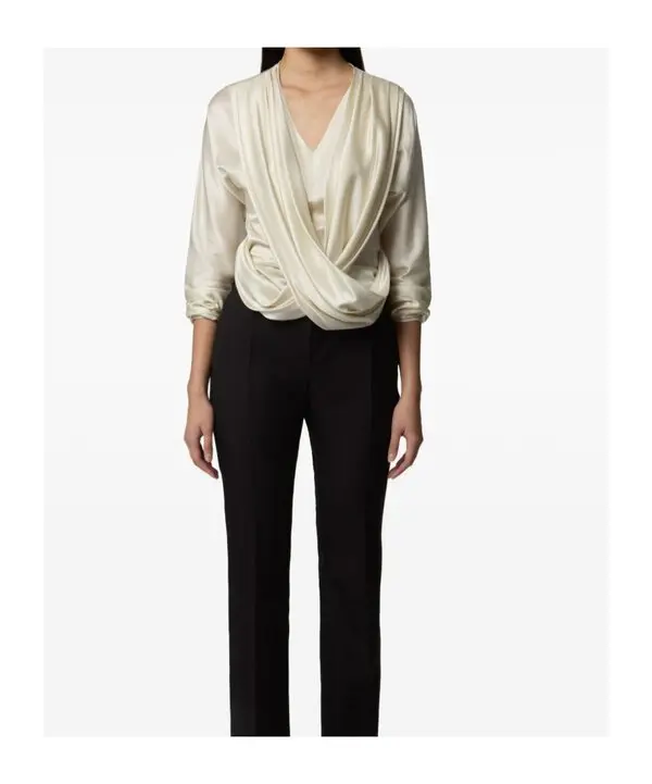 Nina Ricci Draped V-neck Top