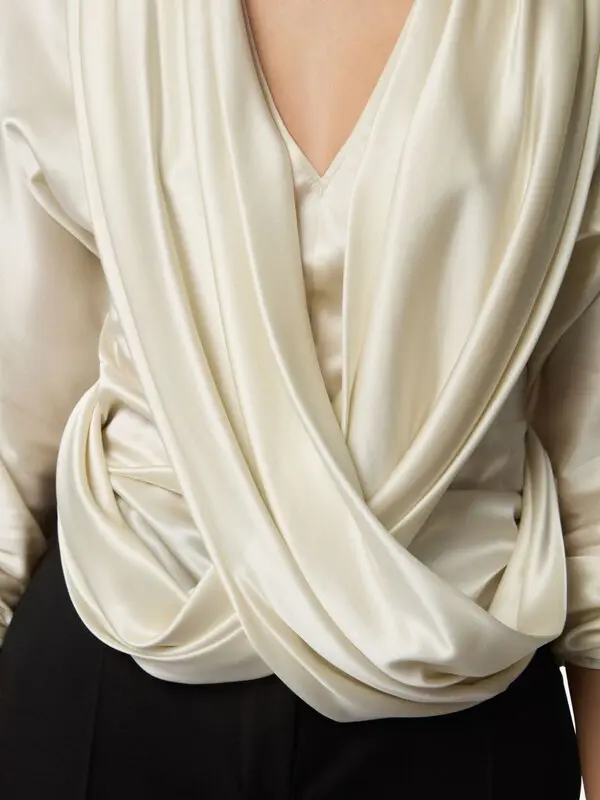 Nina Ricci Draped V-neck Top