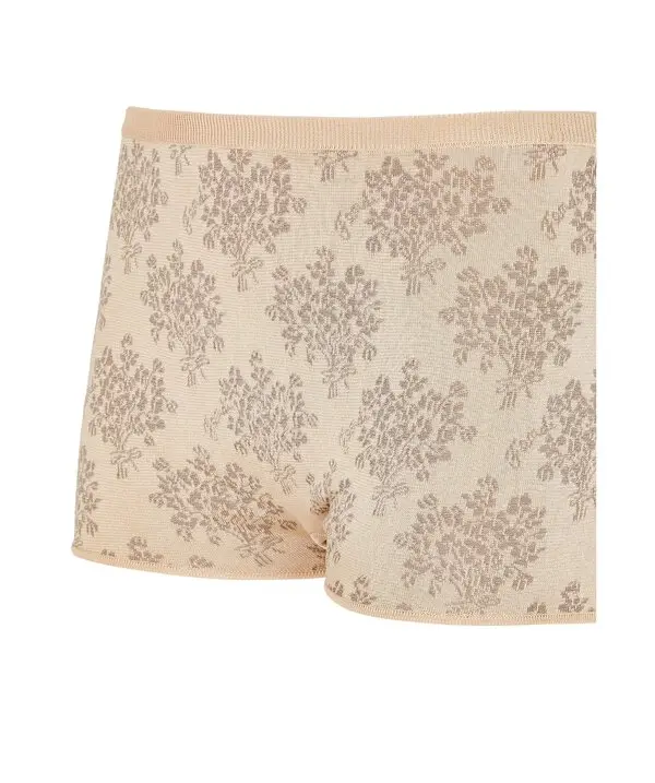 Fendi Floral Bouquet Jacquard Slim-fit Shorts