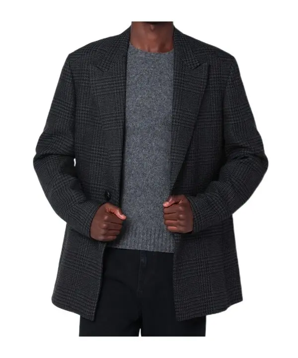 NAMACHEKO Single-breasted Prince Of Wales Jacket - Black
