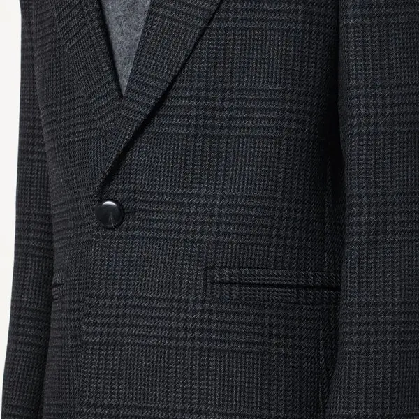 NAMACHEKO Single-breasted Prince Of Wales Jacket - Black