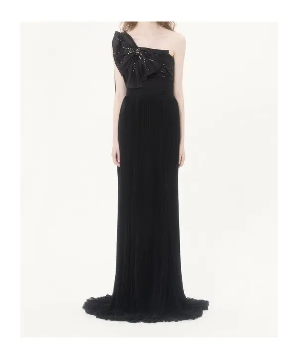 Valentino Garavani Embroidered Georgette Gown
