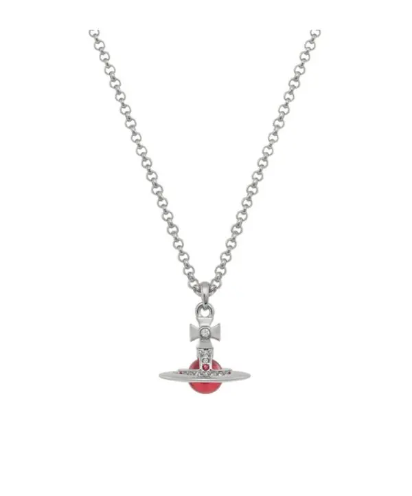 VIVIENNE WESTWOOD Petite Orb Pendant Necklace - Gray