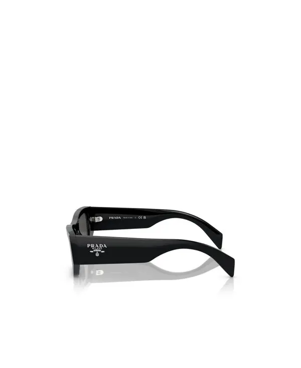 Prada Rectangular Frame Sunglasses - Black