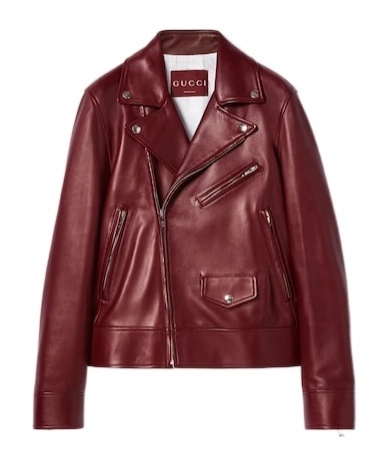 Gucci Leather Zip-up Jacket