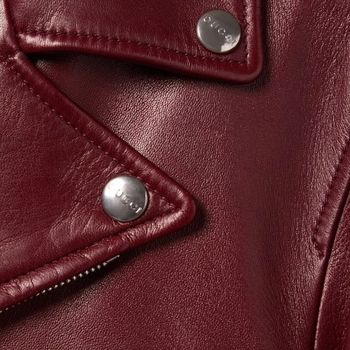 Gucci Leather Zip-up Jacket