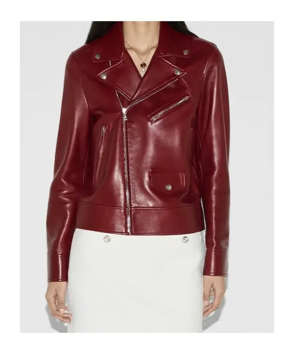 Gucci Leather Zip-up Jacket