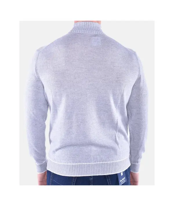 Eleventy Embroidered Turtleneck Knitted Sweater