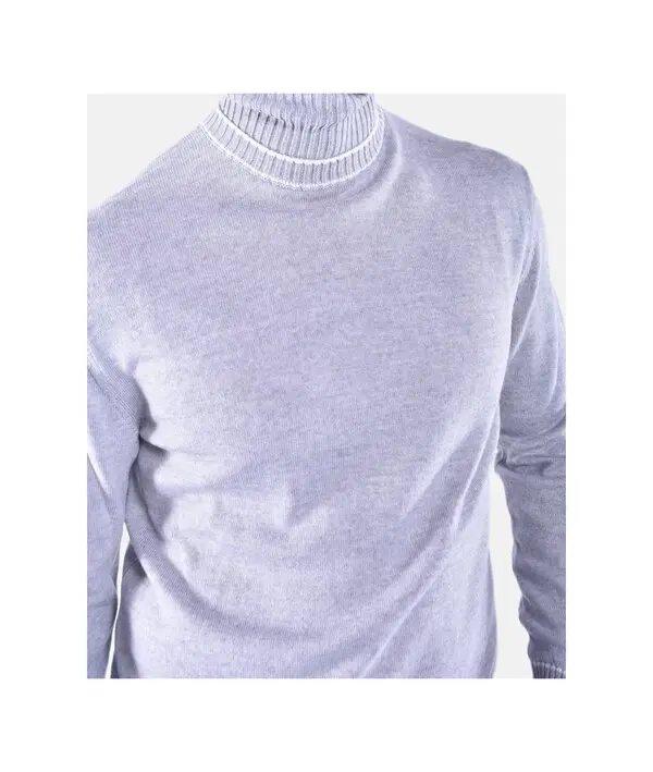 Eleventy Embroidered Turtleneck Knitted Sweater