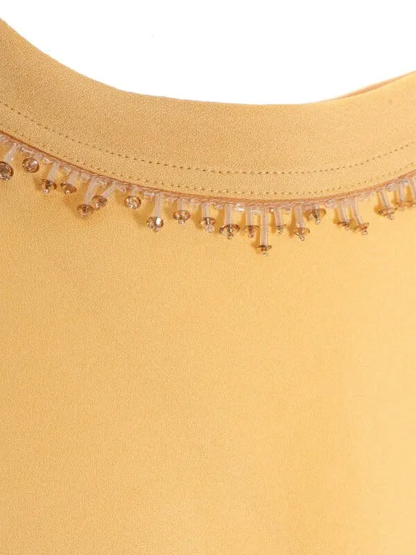 Fabiana Filippi Beaded Round Neck Blouse