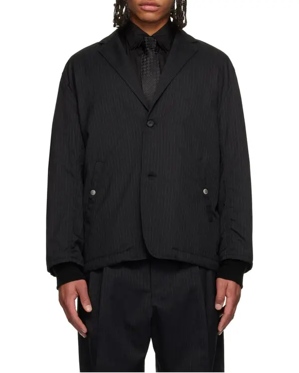 Comme Des Garçons Homme Single-breasted Striped Jacket