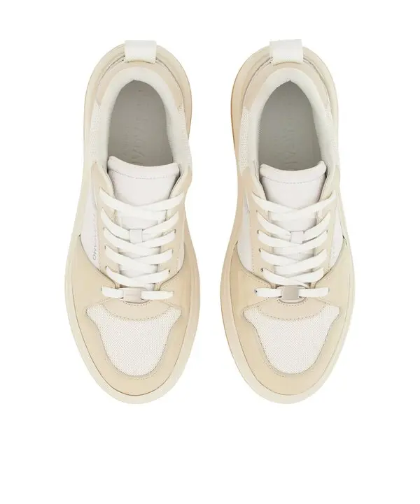FERRAGAMO Round Toe Low Top Sneakers