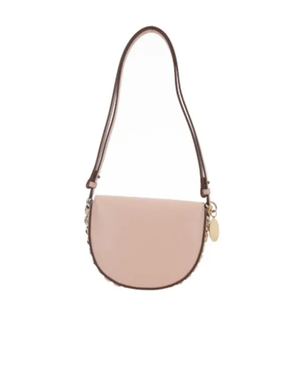 Stella McCartney Logo Plaque Chain Linked Shoulder Bag