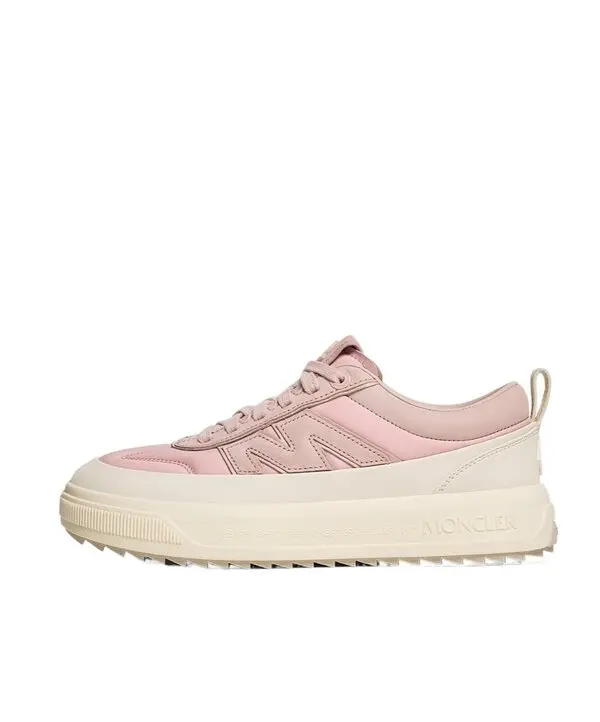 Moncler Nubuck Suede Trainers - Pink