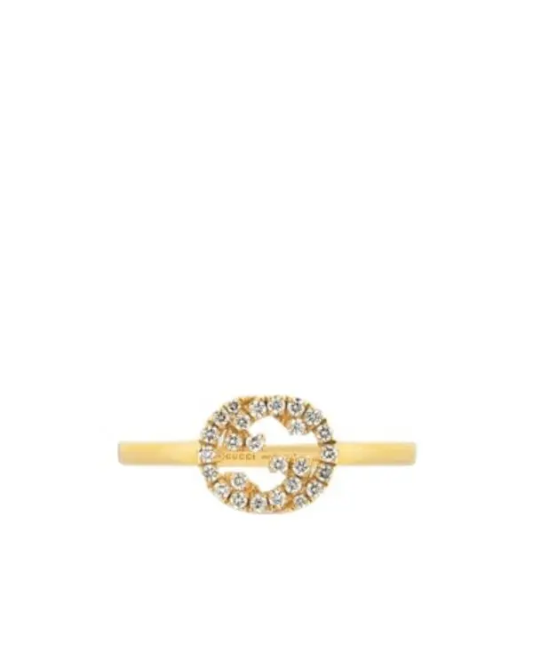 Gucci Interlocking Diamond 18k Ring - Yellow