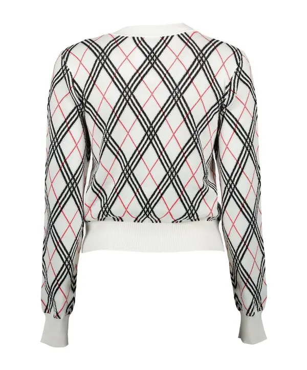 Burberry Checked Knit Jumper