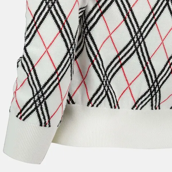 Burberry Checked Knit Jumper