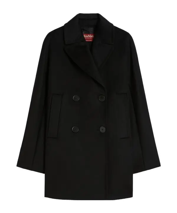 Max Mara Sheree Double-breasted Wool Blazer - Black