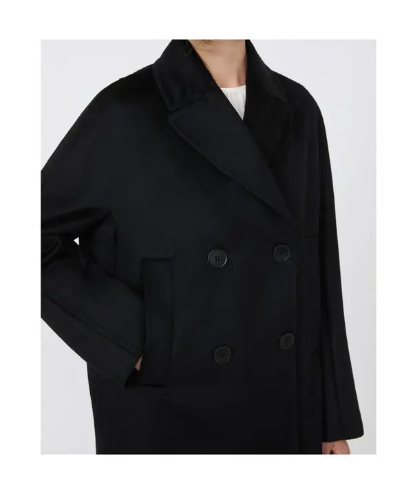 Max Mara Sheree Double-breasted Wool Blazer - Black