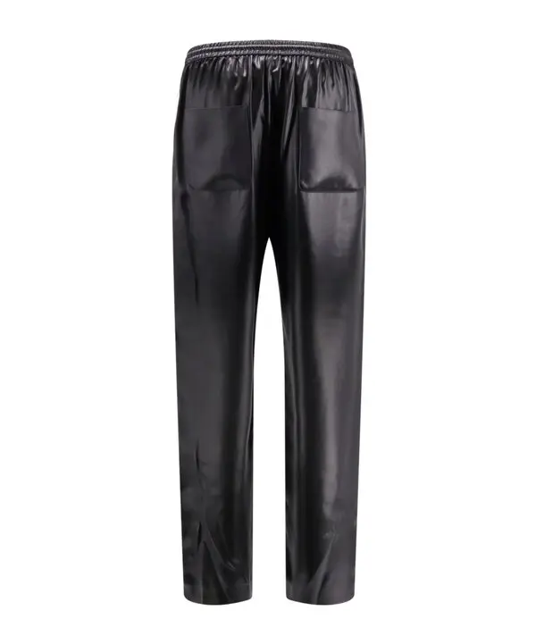 Celine Triomphe Flowing Satin Jogging Pants