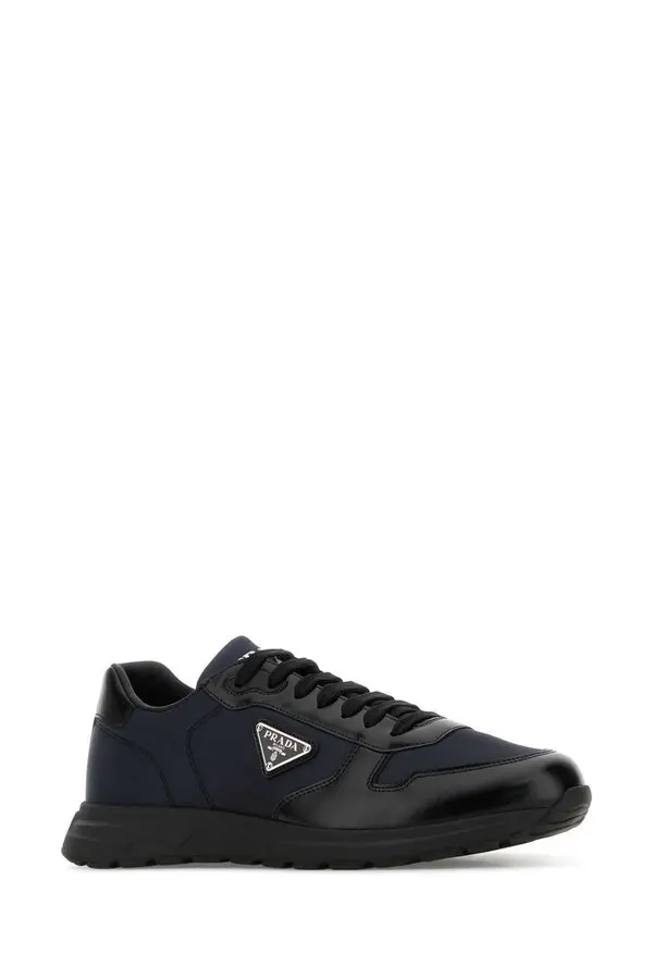 Prada Logo Plaque Low-top Sneakers