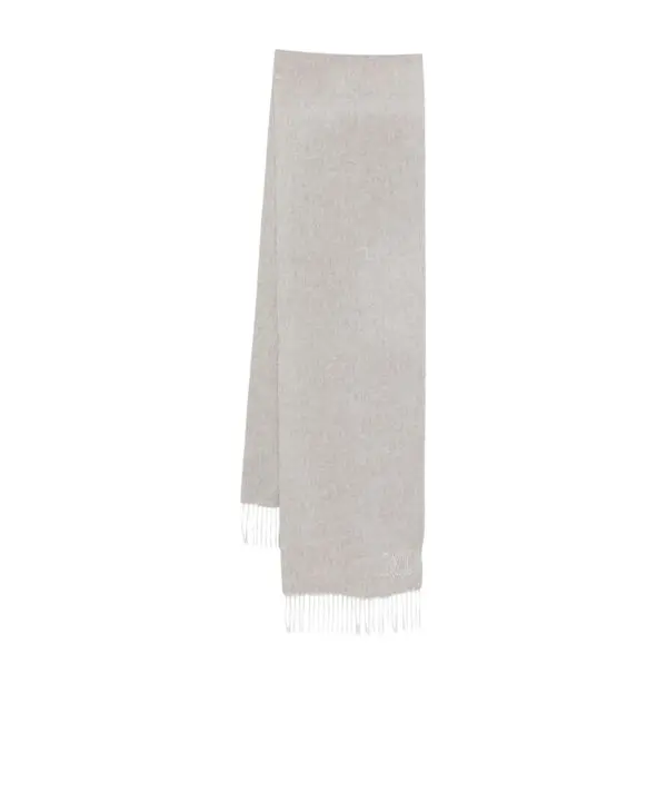 Max Mara Fringed Scarf - Grey