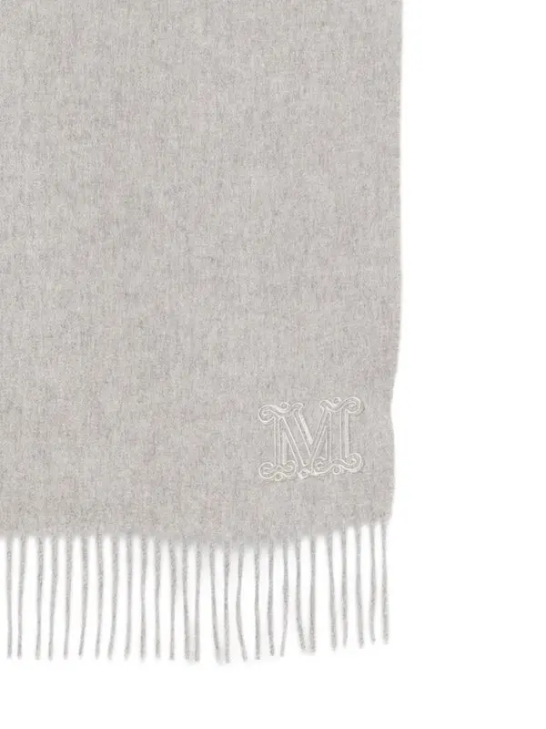 Max Mara Fringed Scarf - Grey