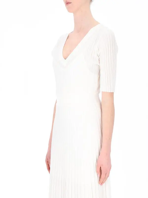 P.a.r.o.s.h V-neck Pleated Midi Dress