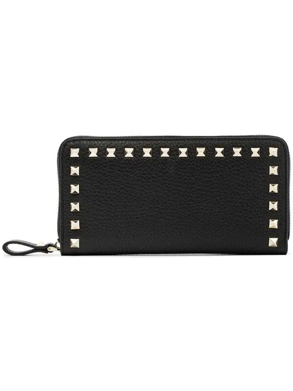 Valentino Garavani Rockstud Zip Around Wallet