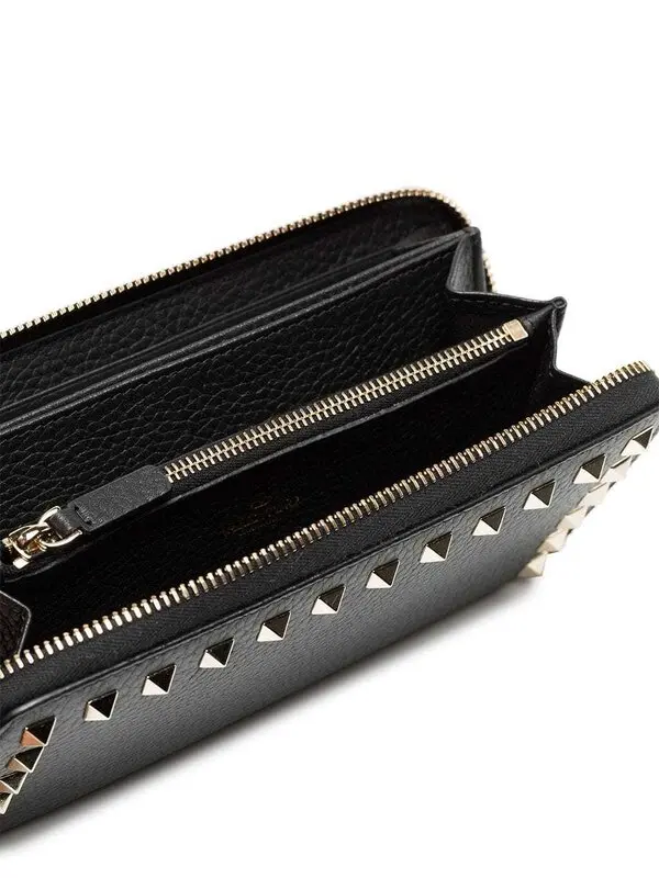 Valentino Garavani Rockstud Zip Around Wallet