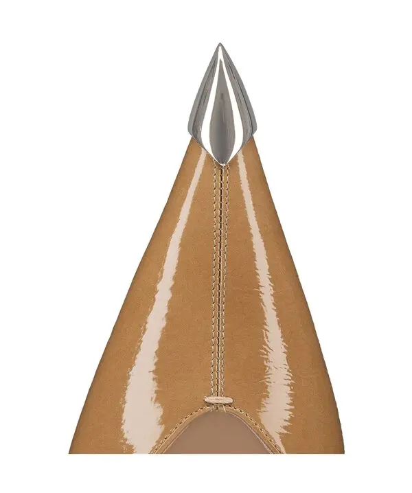 CHRISTIAN LOUBOUTIN Pointed Toe Metal Cap High Heels