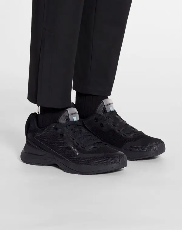 LANVIN L-i Mesh Sneakers - Black