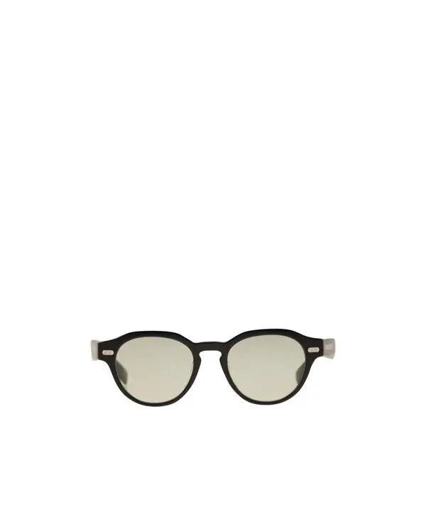 Brunello Cucinelli Full Frame Patterned Temple Sunglasses - White