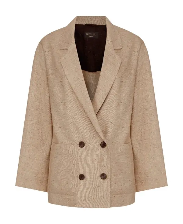 Loro Piana Double-breasted Tweed Blazer - No