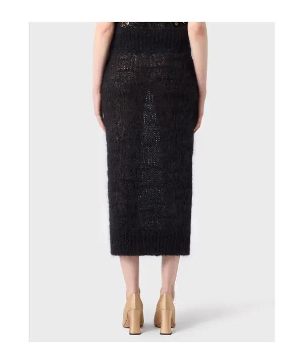 Blumarine Brushed Knitted Maxi Skirt