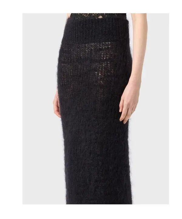 Blumarine Brushed Knitted Maxi Skirt