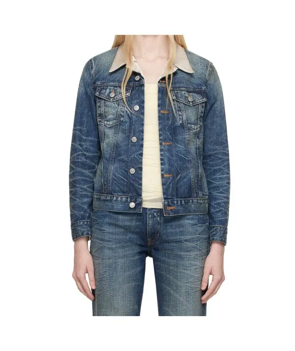 MAISON MARGIELA Denim Cropped Jacket