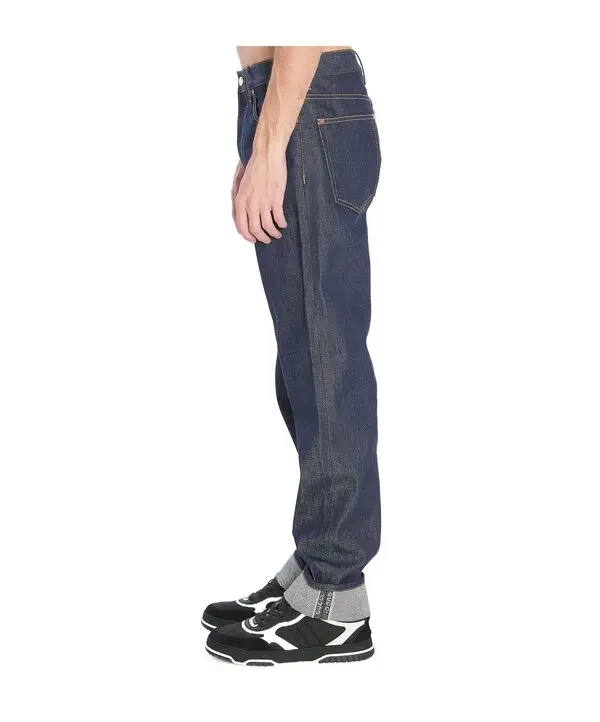 Gucci Logo Patch Denim Trousers