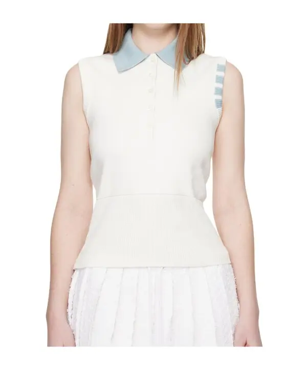 Thom Browne Sleeveless Polo Shirt