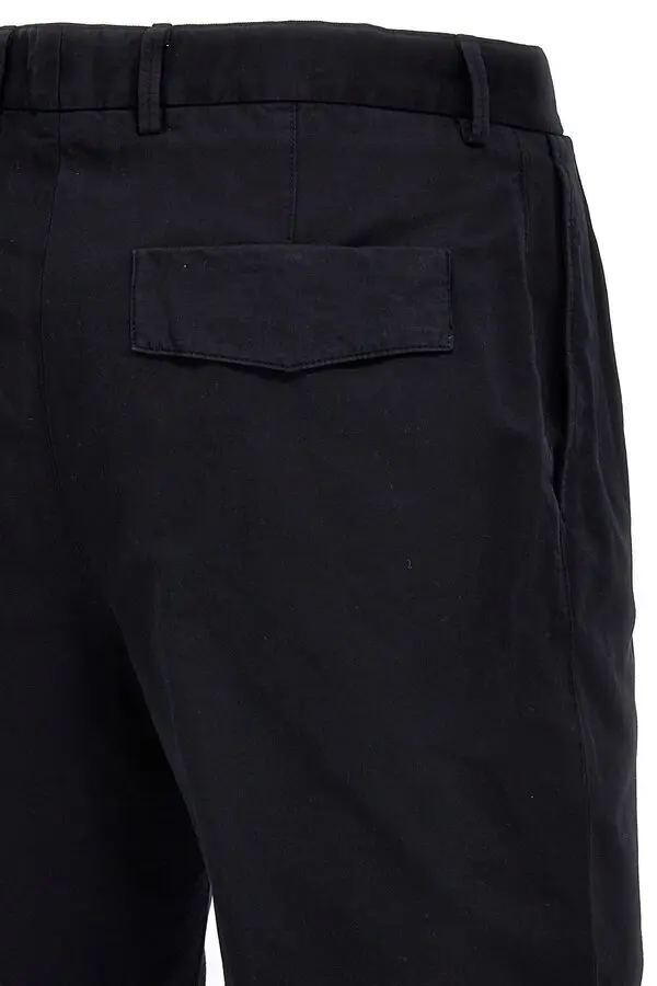 Zegna Knee-length Pleated Chino Shorts