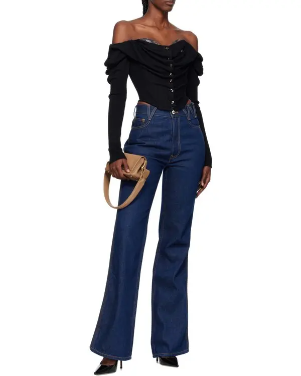 VIVIENNE WESTWOOD Puff-sleeved Corset Cardigan