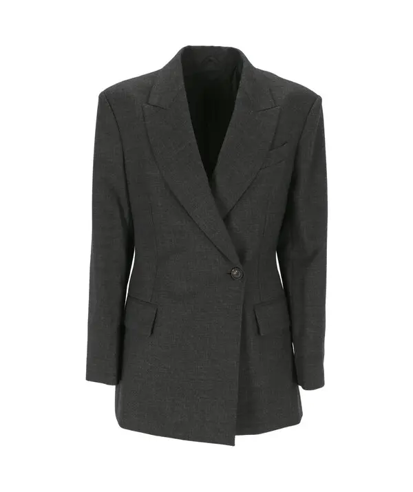 Brunello Cucinelli Button Detailed Long-sleeved Jacket