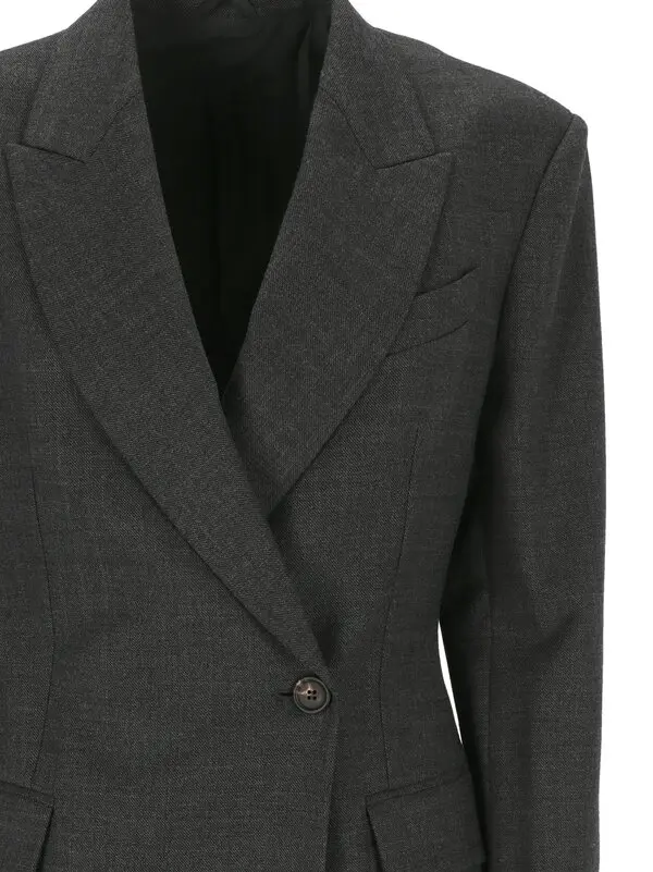 Brunello Cucinelli Button Detailed Long-sleeved Jacket