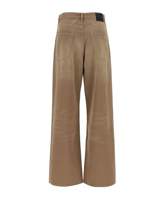 R13 Damon Pleated Jeans - Brown